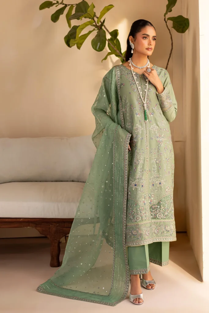 Batik 3Pc Embroidered Lawn Suit Seyan - House Of Faiza